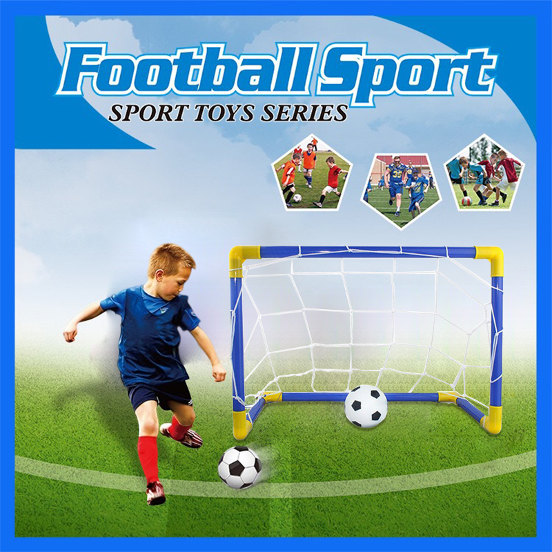 Mini Football Soccer Goal Post Net Set Kids Football Goal Bola Sepak ...
