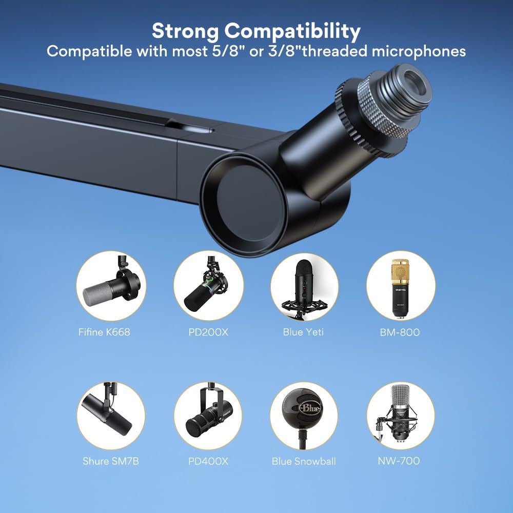 MAONO BA91 / BA90 MICROPHONE BOOM ARM STAND MIC HOLDER MICROPHONE STAND ...