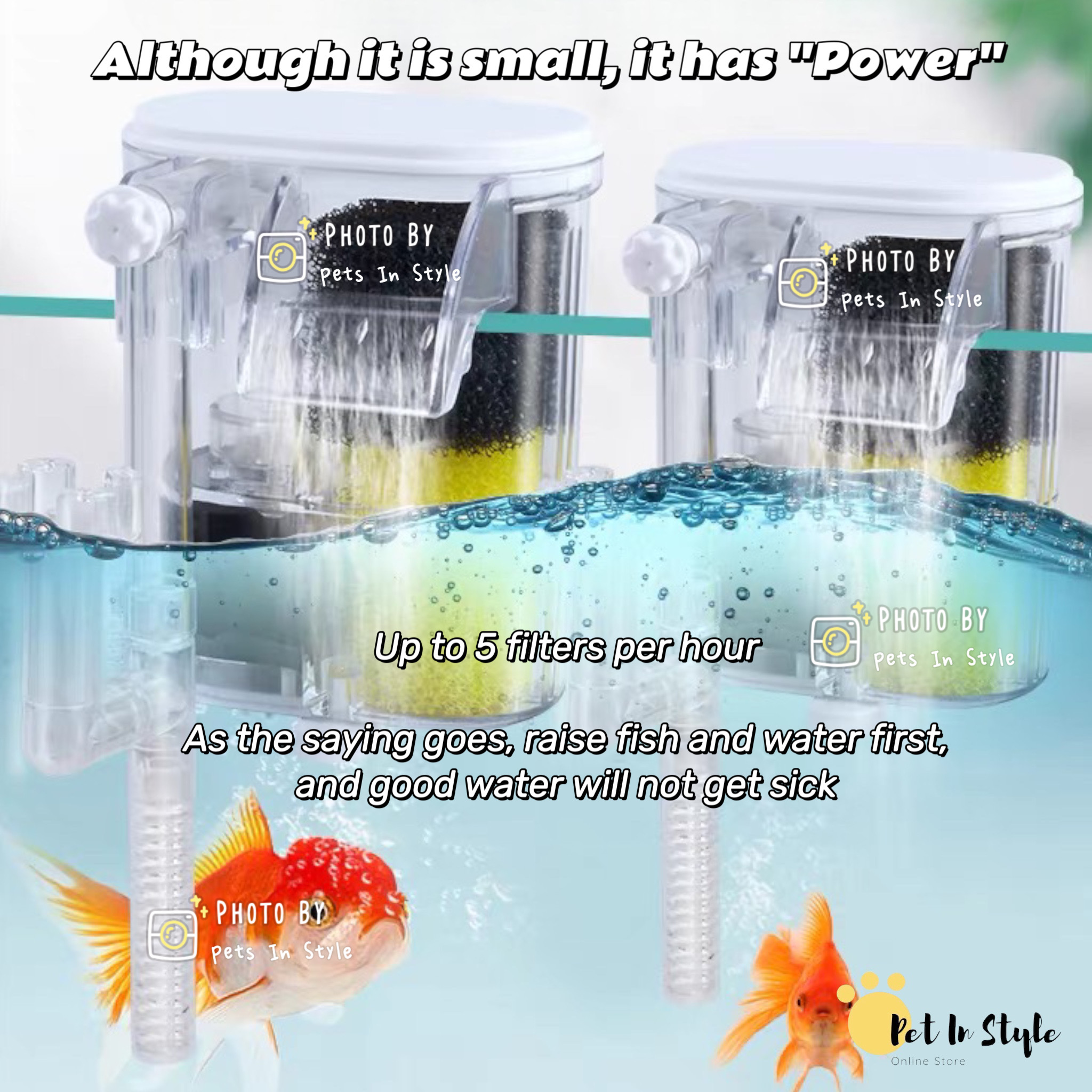 Ready Stock‼️ Coco Hang-On Filter / 挂壁过滤器 (HF-600) 4W 450L/H | Shopee ...