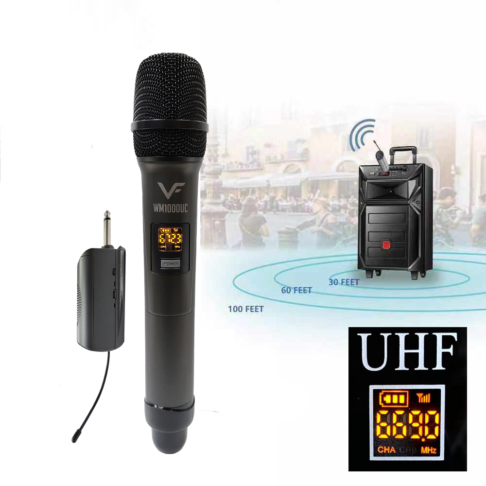 Vinnfier VF WM1000 UC Professional UHF Wireless Microphone with ...