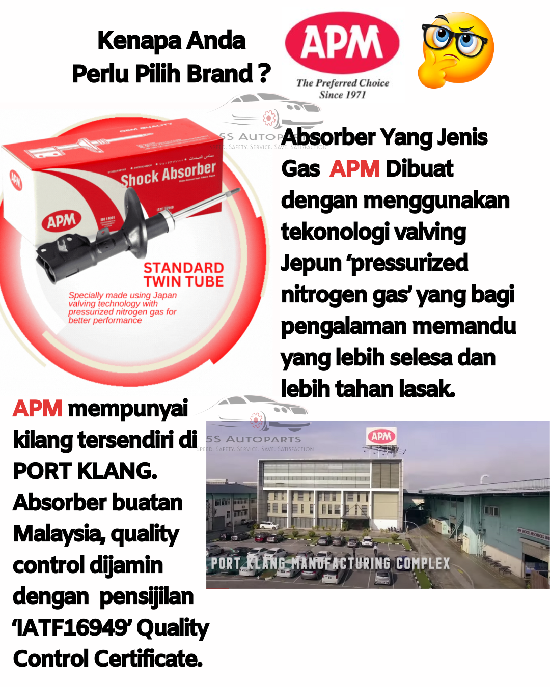 APM Honda City (GD8) SEL iDSI, Jazz SAA Front/Rear Gas Absorber Set ...