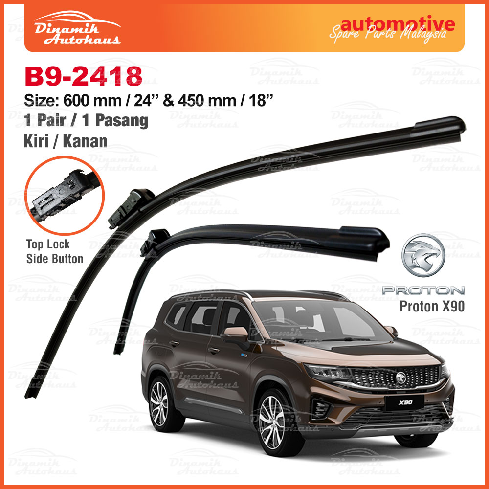 Proton X90 SUV Car Windscreen Front Wiper Size 24" & 18" Inch (1 Pair ...