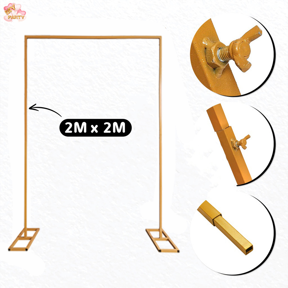 Square Metal Arch Backdrop 1m 1.5m 2m Wedding Rack For Wedding Party ...