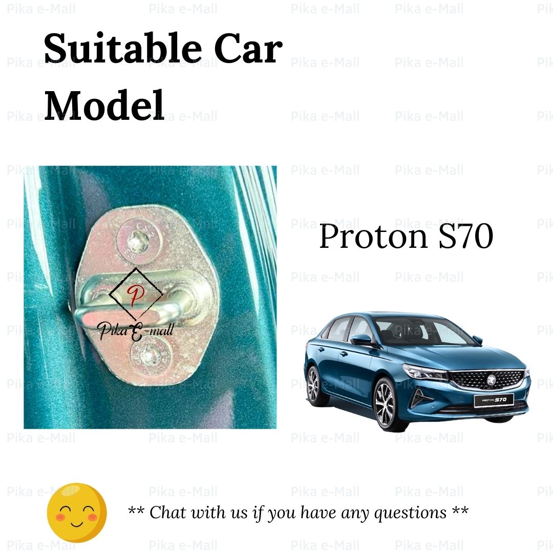 NEW Proton S70 Car Door Lock Cover Anti-Rush Protector Door Latch Cover ...