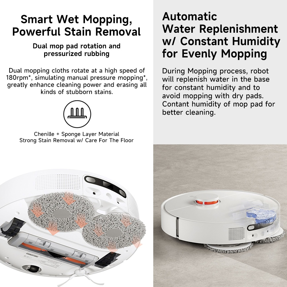 【NEW 2024】Xiaomi Mijia Smart Self-Cleaning Robot Vacuum Mop 2 Pro ...