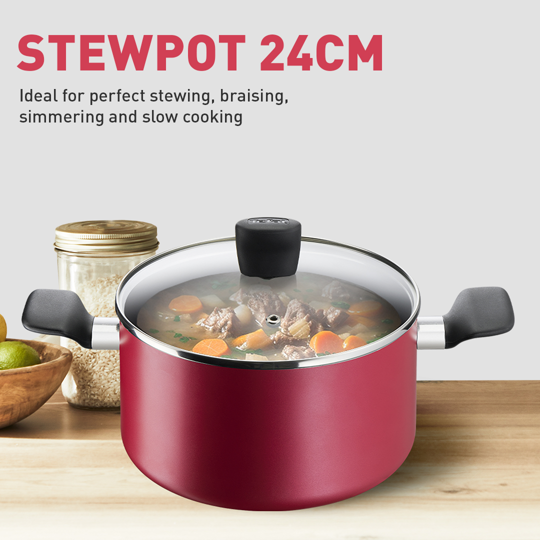 [Shopee Exclusive] Tefal Supercook 9pcs set (Frypan 24cm, Wokpan 28cm ...
