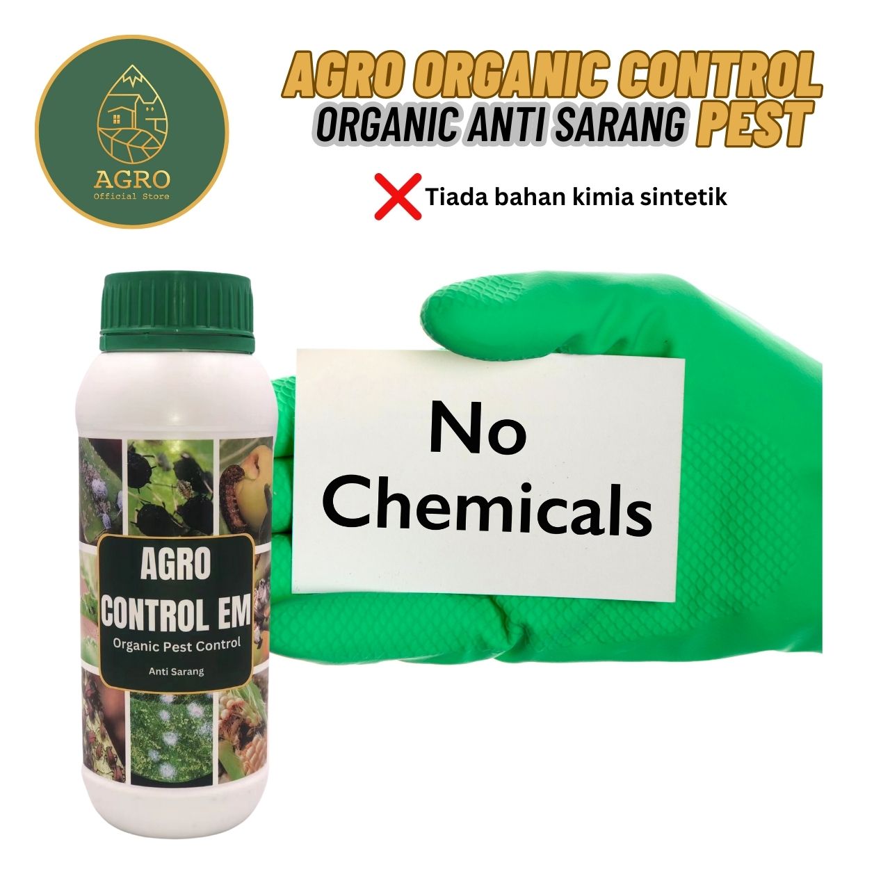 AGRO Pesticide EM Plant Insect Repellent / Racun/ Racun Pokok /Racun Serangga Organik / Tanaman ...