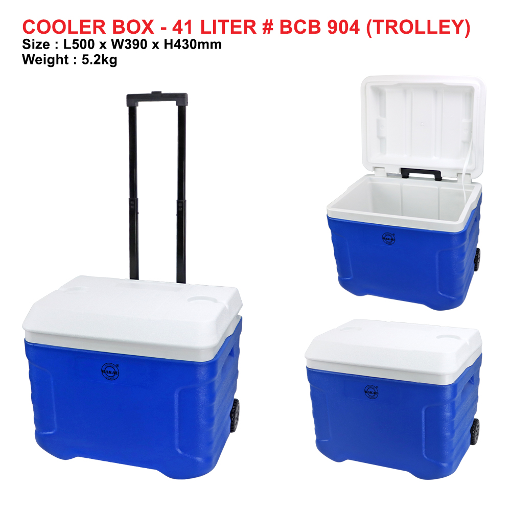 Bakau Coolmax Trolley (36L-98L) Cooler Box Kotak Box Tahan Sejuk ...