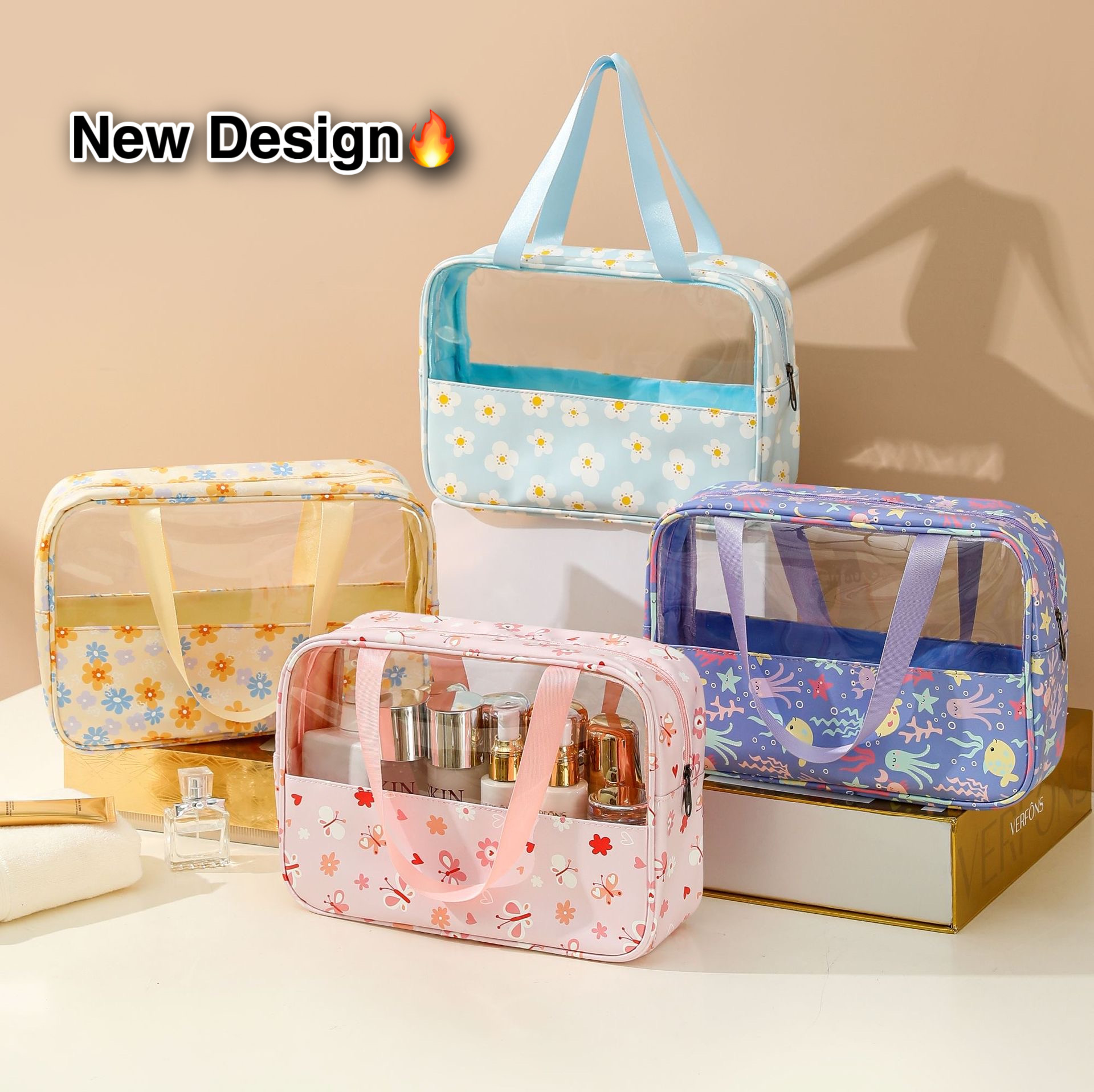 Modern Cosmetic Bag Wash Bag Beg Makeup PU Travel Cosmetic Bag Bag ...