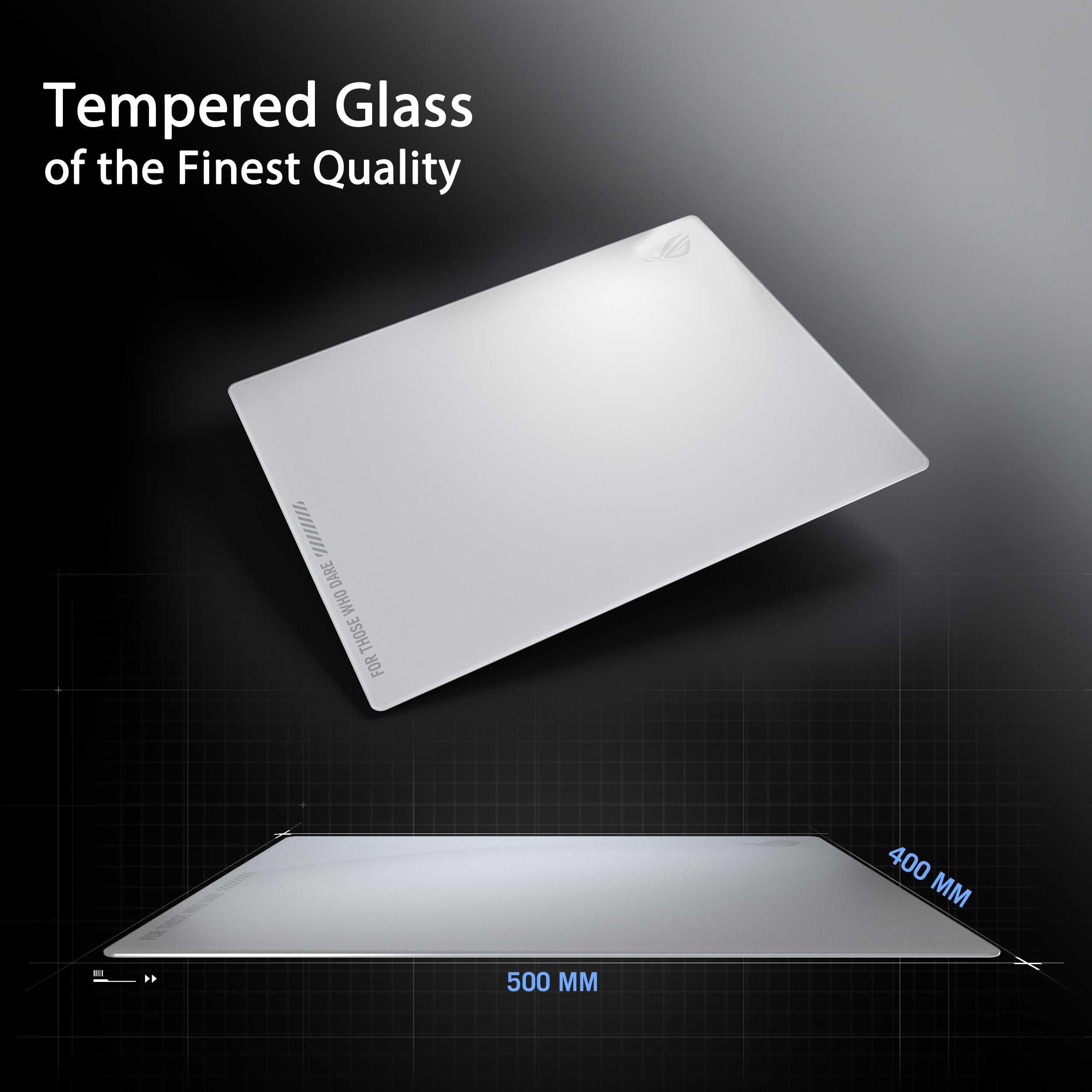 ROG Moonstone Ace L large gaming mouse pad made of tempered glass ...