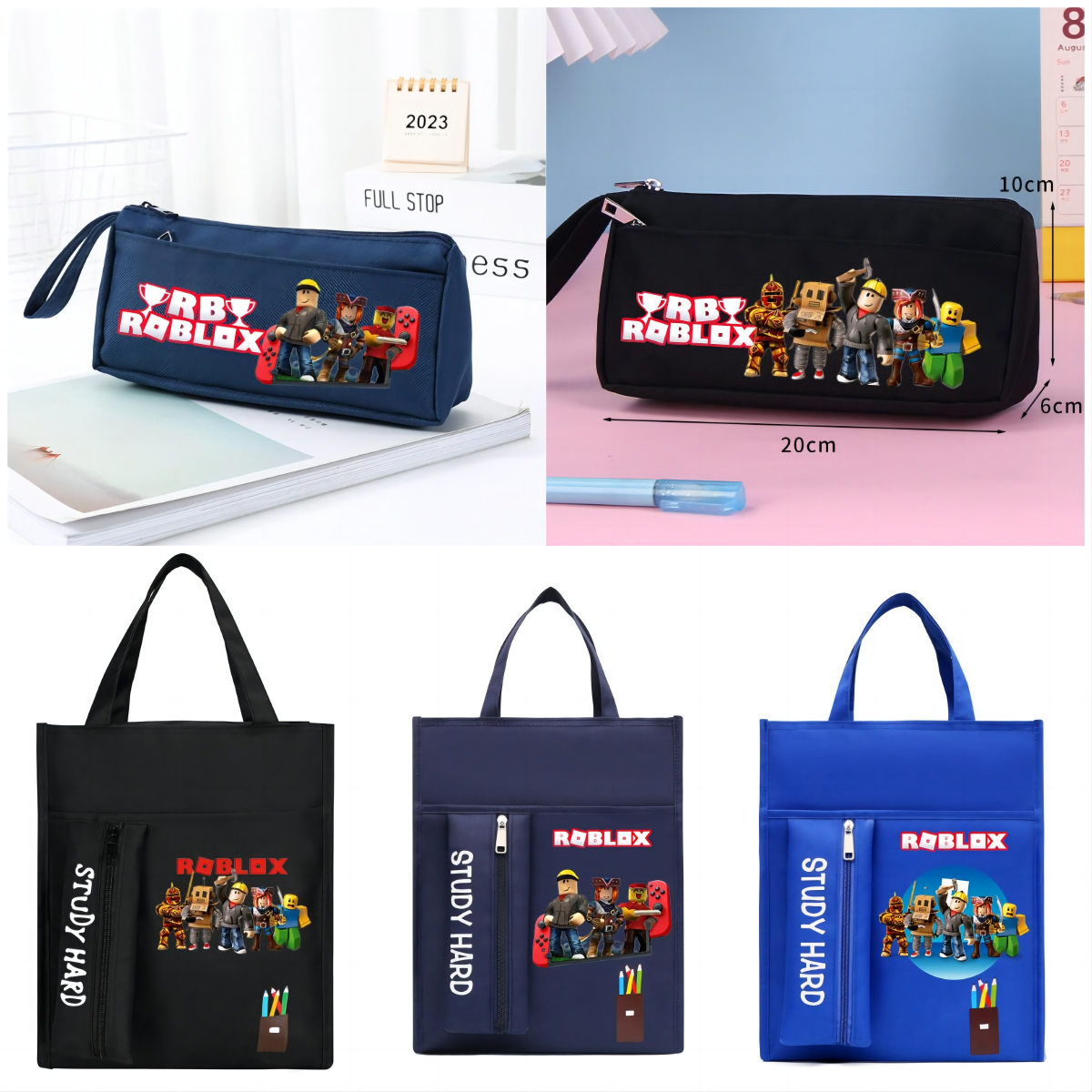 40cm Kids School Bag Roblox Beg Sekolah Budak Lelaki Mechamato Backpack ...