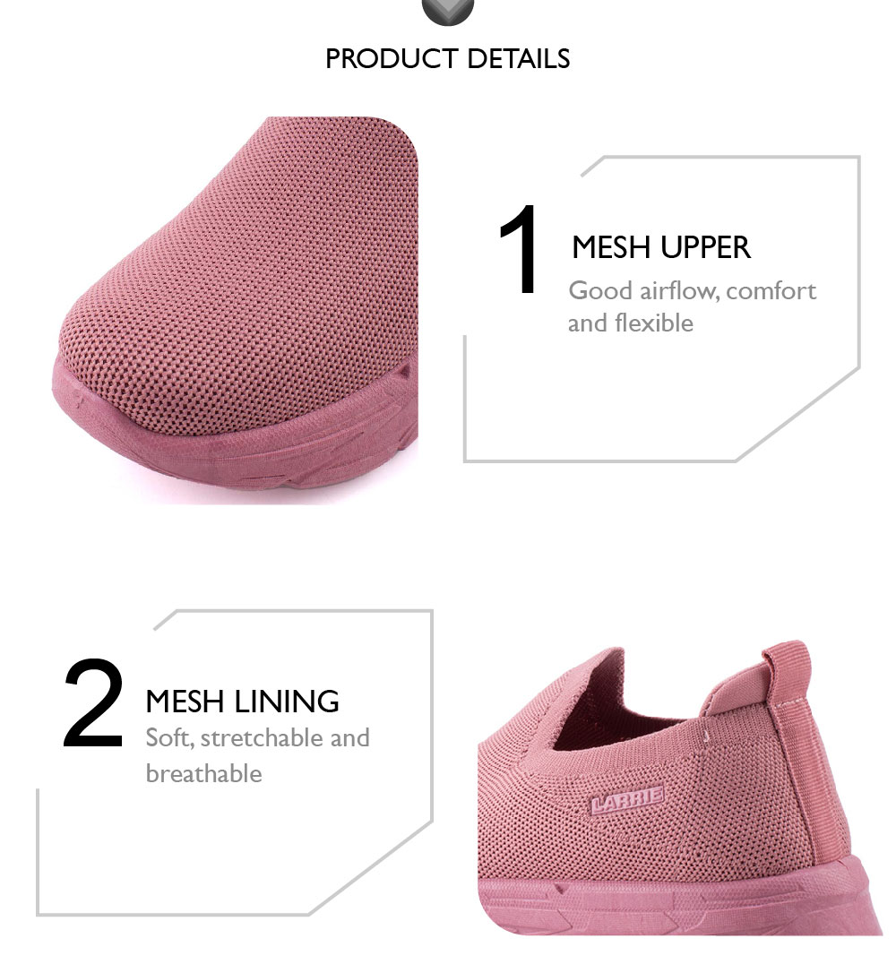 LARRIE Kasut Perempuan Pink Irene Mid Cut Sneakers Women - L62307 ...