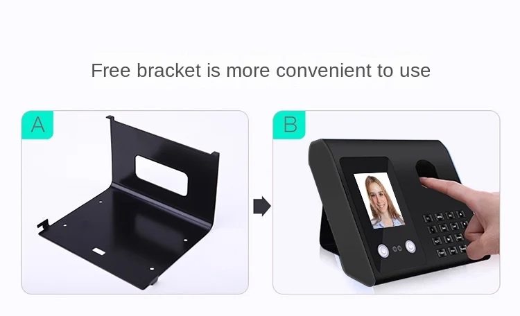 Facial & Thumbprint Attendance Machine Mesin Punch Card System 指纹打卡机 ...