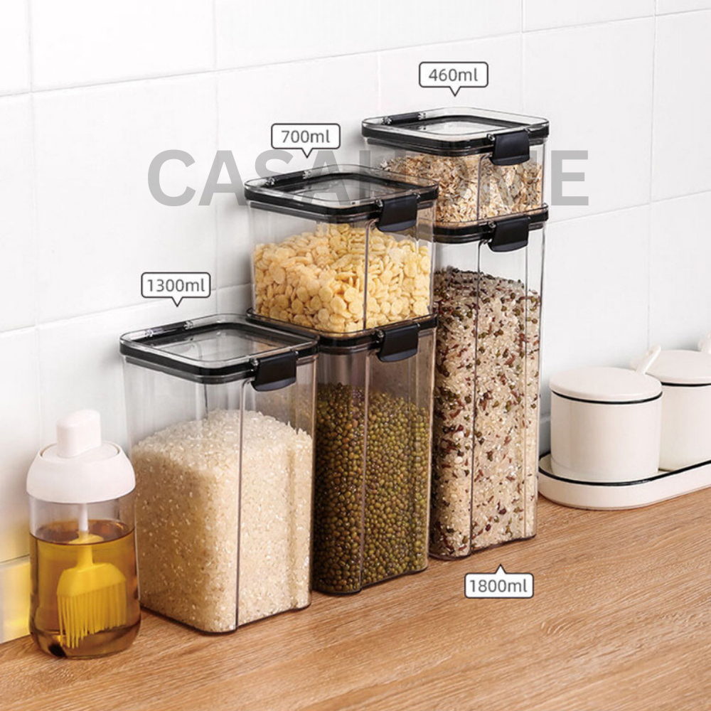 CASA Food Container Food Storage Stackable Kitchen Organizer Storage ...