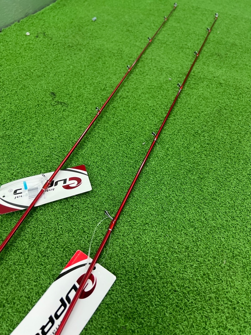 Eupro Red Hunter Gen 1 and Gen 2 Solid Carbon Jig Rod | Shopee Malaysia