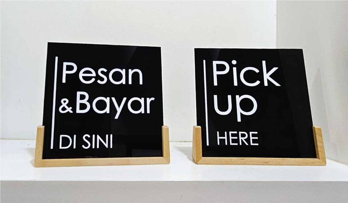 Counter Sign Only/Bayar Di Sini/Order here/Pay here/Pick up Here-Custom ...