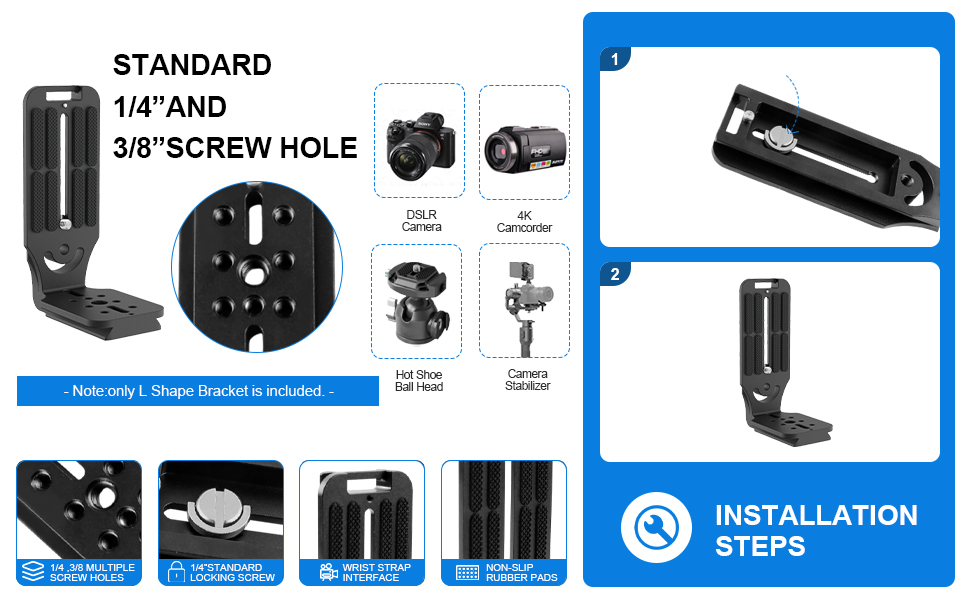 L Shape Camera Bracket Video Vertical Shooting Quick Release Plate L ...