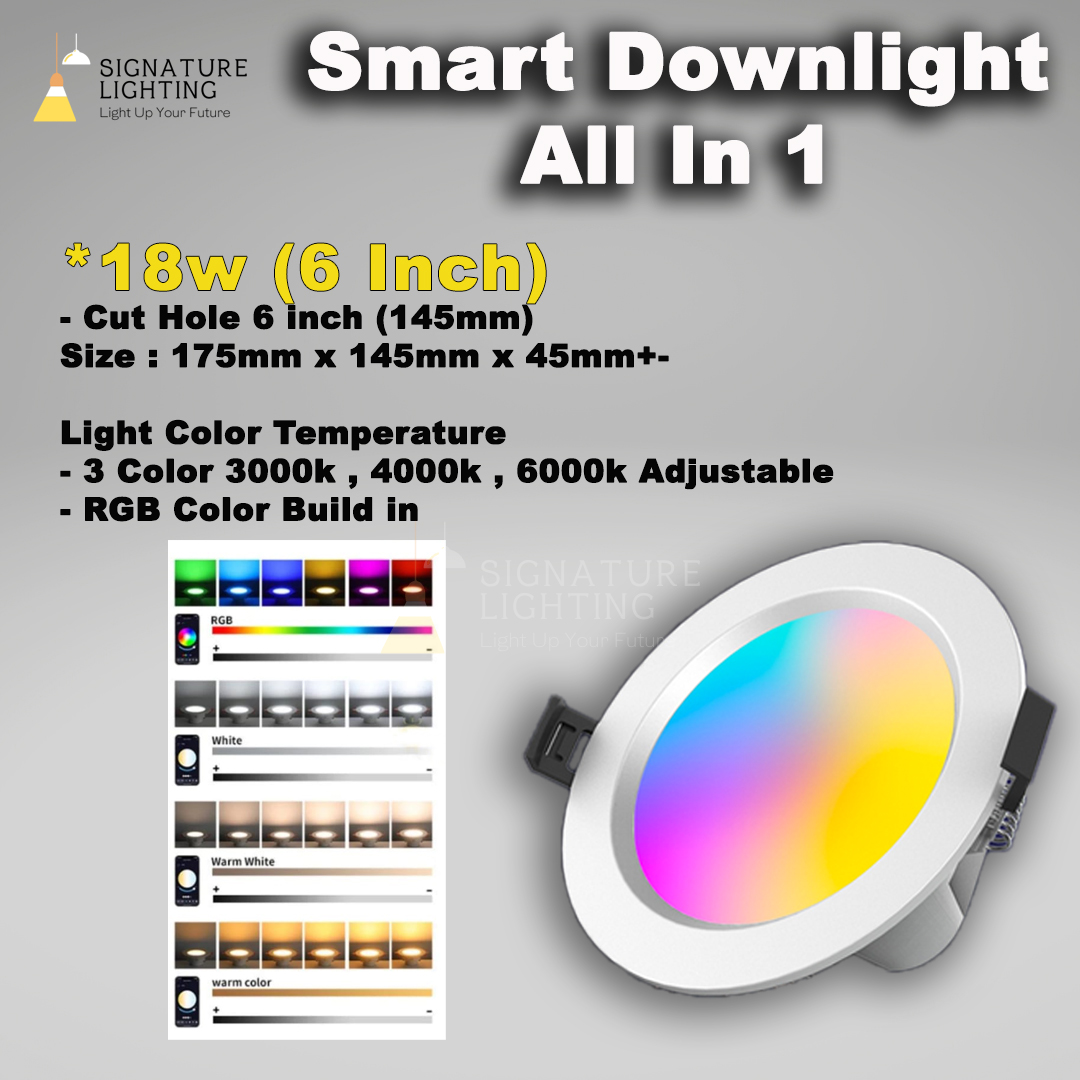 Led Smart Downlight 12w 18w Tuya App Bluetooth Wifi Remote Control ...