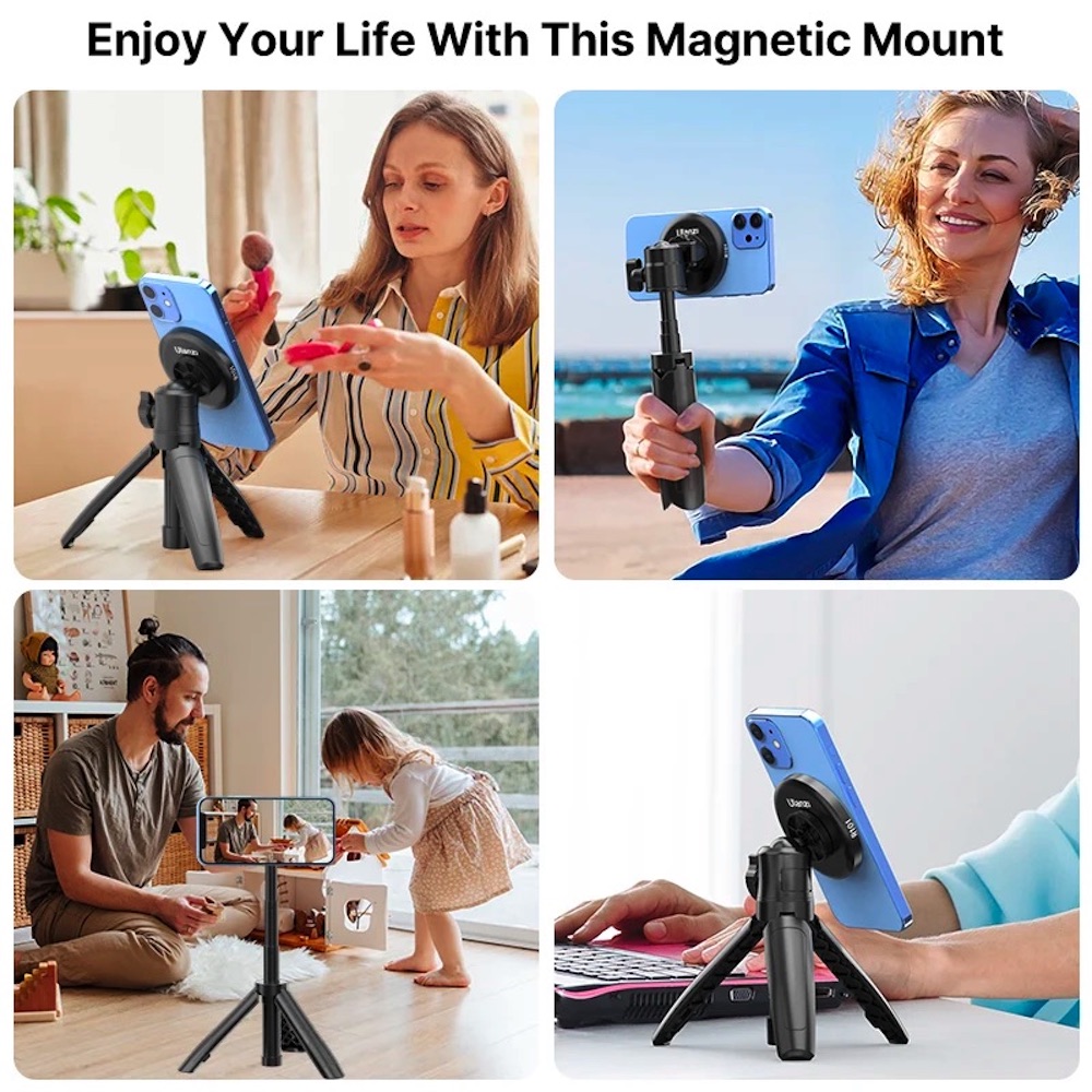 Ulanzi R101 Magnetic Safe Phone Holder to 1/4 Tripod Base Mount for ...