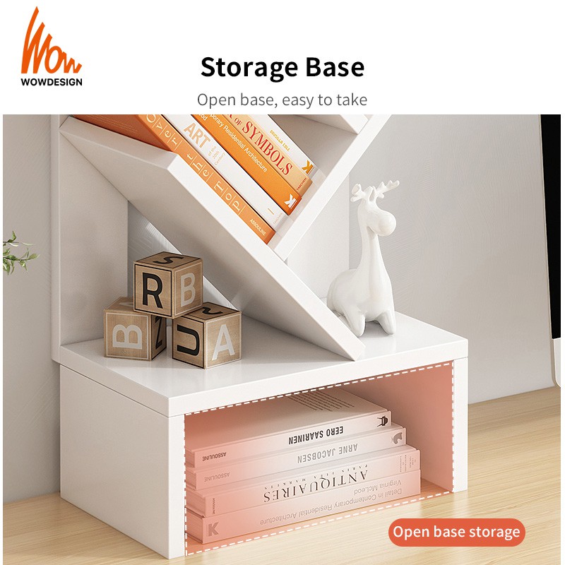 Bookshelf Desktop Book Rack Rak Buku Pokok Desk Organizer Book ...