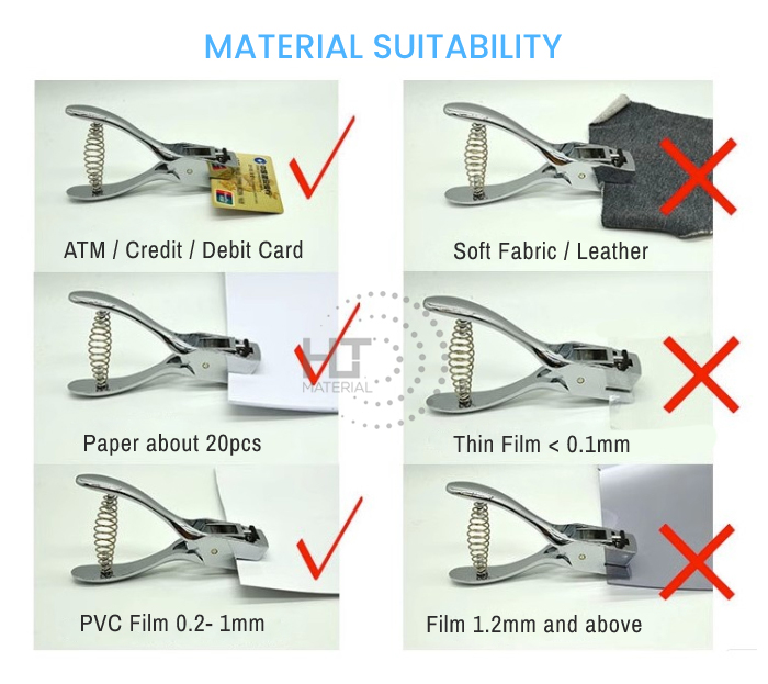 ID Card Punch / ID Card Slot Hole Punch / Tag Card Punch / Credit Card ...