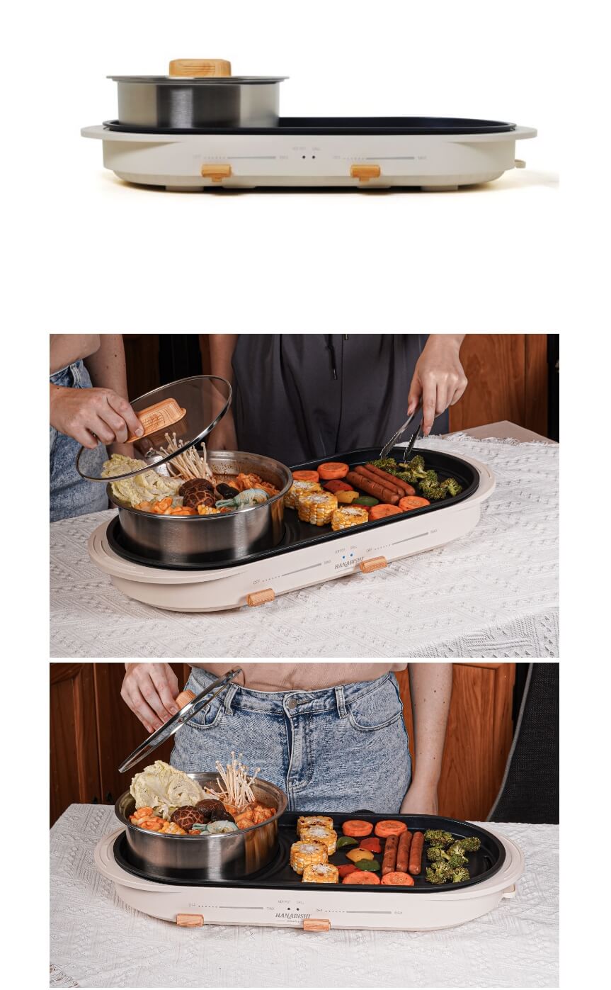 Hanabishi HA3919SB Electric Hot Pot With BBQ Grill | Shopee Malaysia