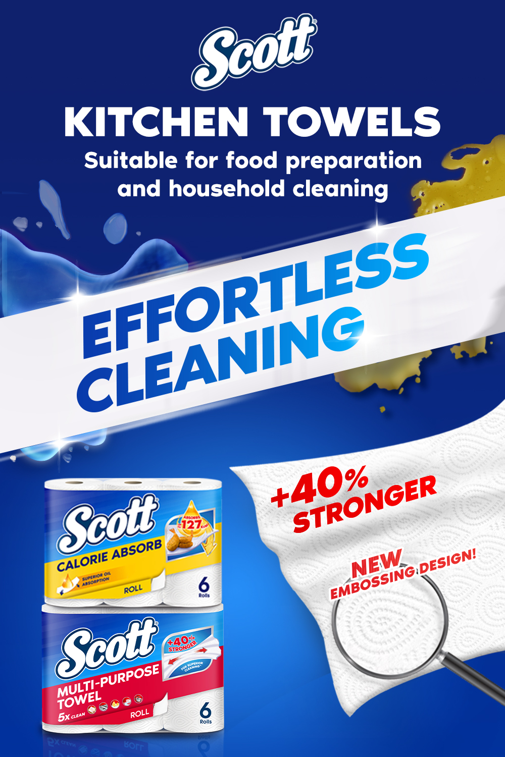 Scott Multipurpose Softpack Dry Kitchen Towel 85s x 3packs | Shopee ...