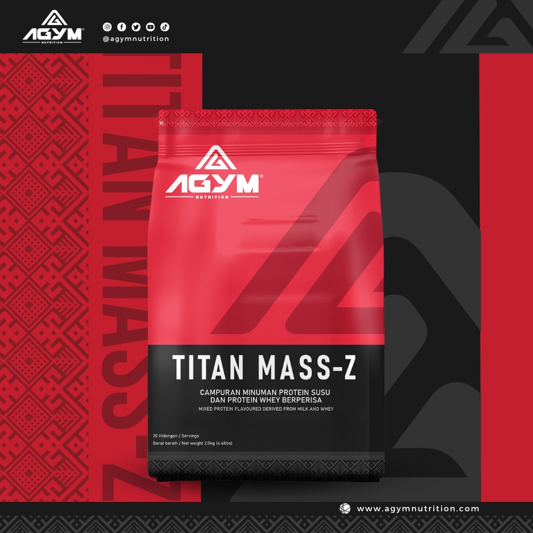 Agym Nutrition TITAN MASS-Z - HALAL- Weight Mass Gainer 2kg ...