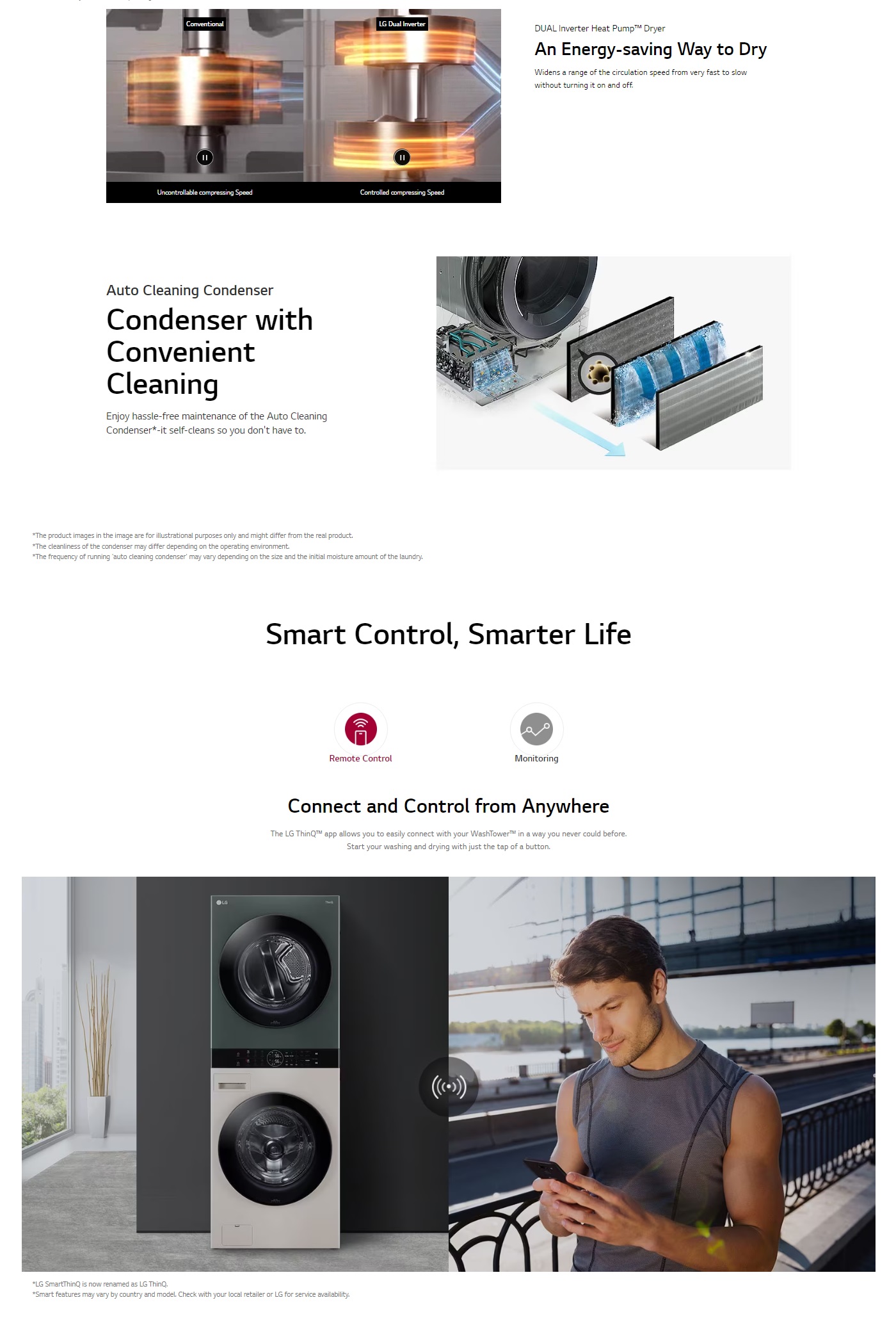 LG Objet Wash Tower All In One Stacked Combo - Dryer 14kg + Washing ...