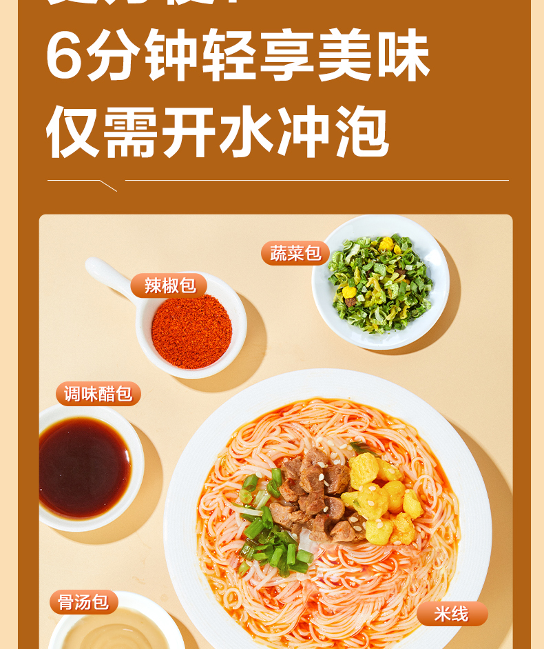 【良品铺子】Bestore Rice Noodles with Sauce (116g) Ramen Instant Noodle 肥汁米线 ...