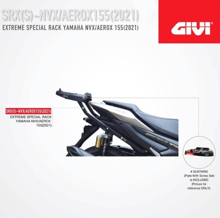 Monorack Givi NVX V2 Extreme Special Rack 100% ORIGINAL GIVI YAMAHA NVX ...
