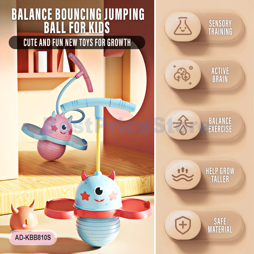 BPS Kids Jumping Ball Bounce Toy Inflatable Bouncing Ball Exercise ...