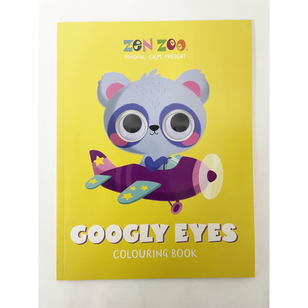 Zen Zoo Googly Eyes Cute Animals Colouring Book For Kids (48 Pages ...