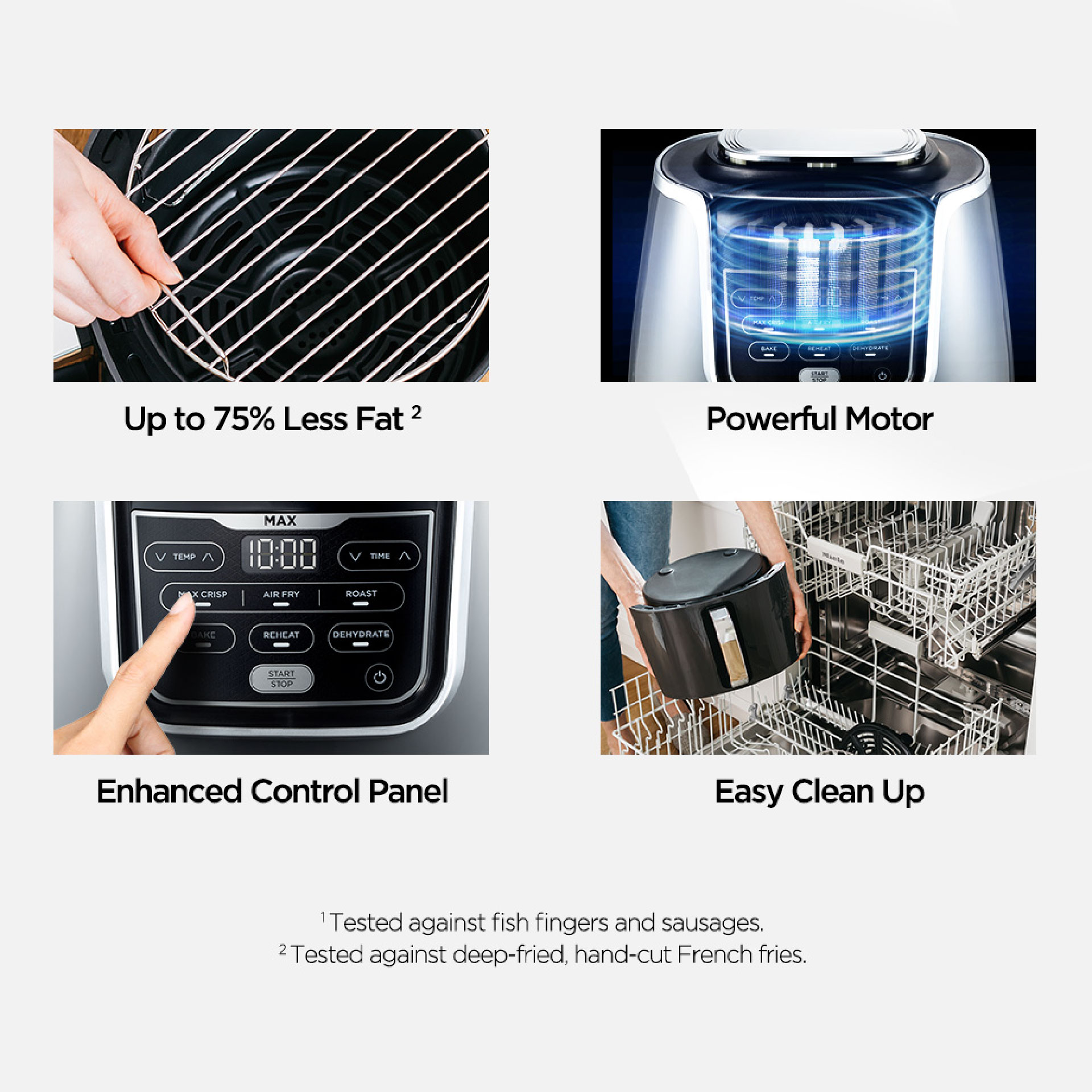 Ninja Reheats And Dehydrates Digital Air Fryer Max (5.2L) AF160 ...