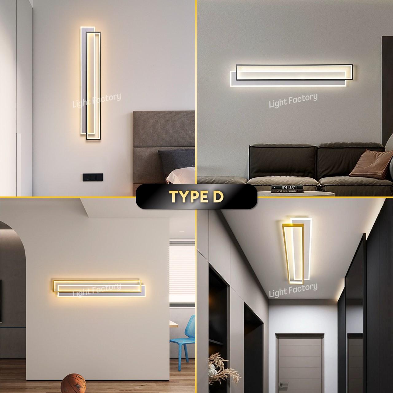 🔥NEW🔥Corridor Minimalist Wall Lamp 3 Colour LED Vertical Wall Light ...