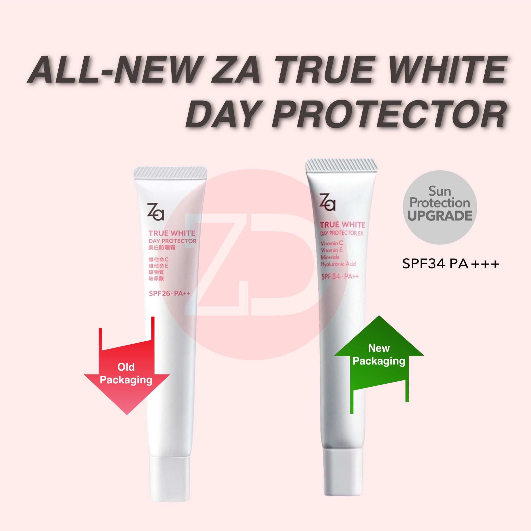 Za True White Day Protector Ex SPF 34 PA++ (35g)/Za True White ...