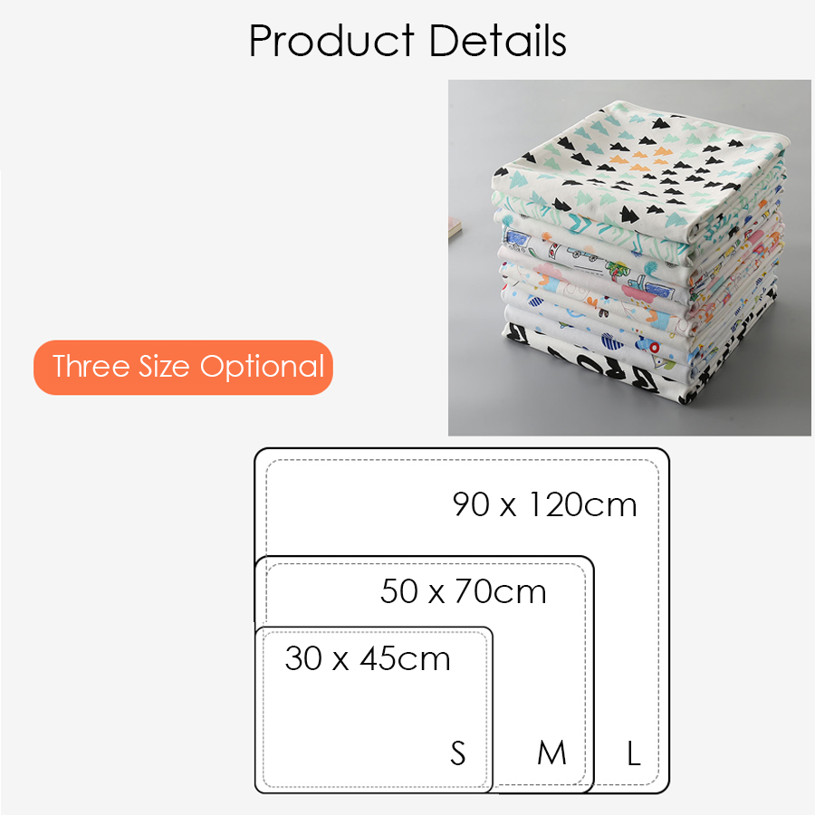 [Happy Kids] Baby Waterproof Urine Changing Pads Sheet Urine Pad ...