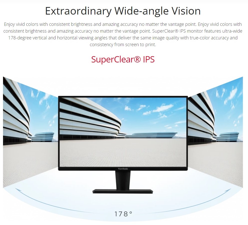 Viewsonic 31.5" VA3209-MH 75Hz 4ms IPS FHD Monitor (Build in Speaker ...