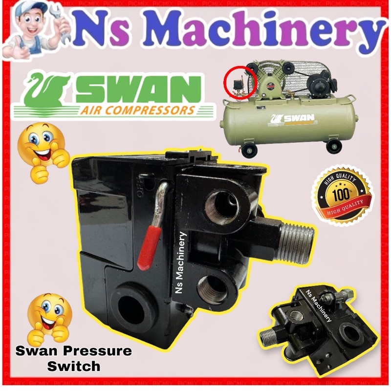 Swan Air Compressor Pressure Switch/SWAN SVP202 Air Compressor Control ...