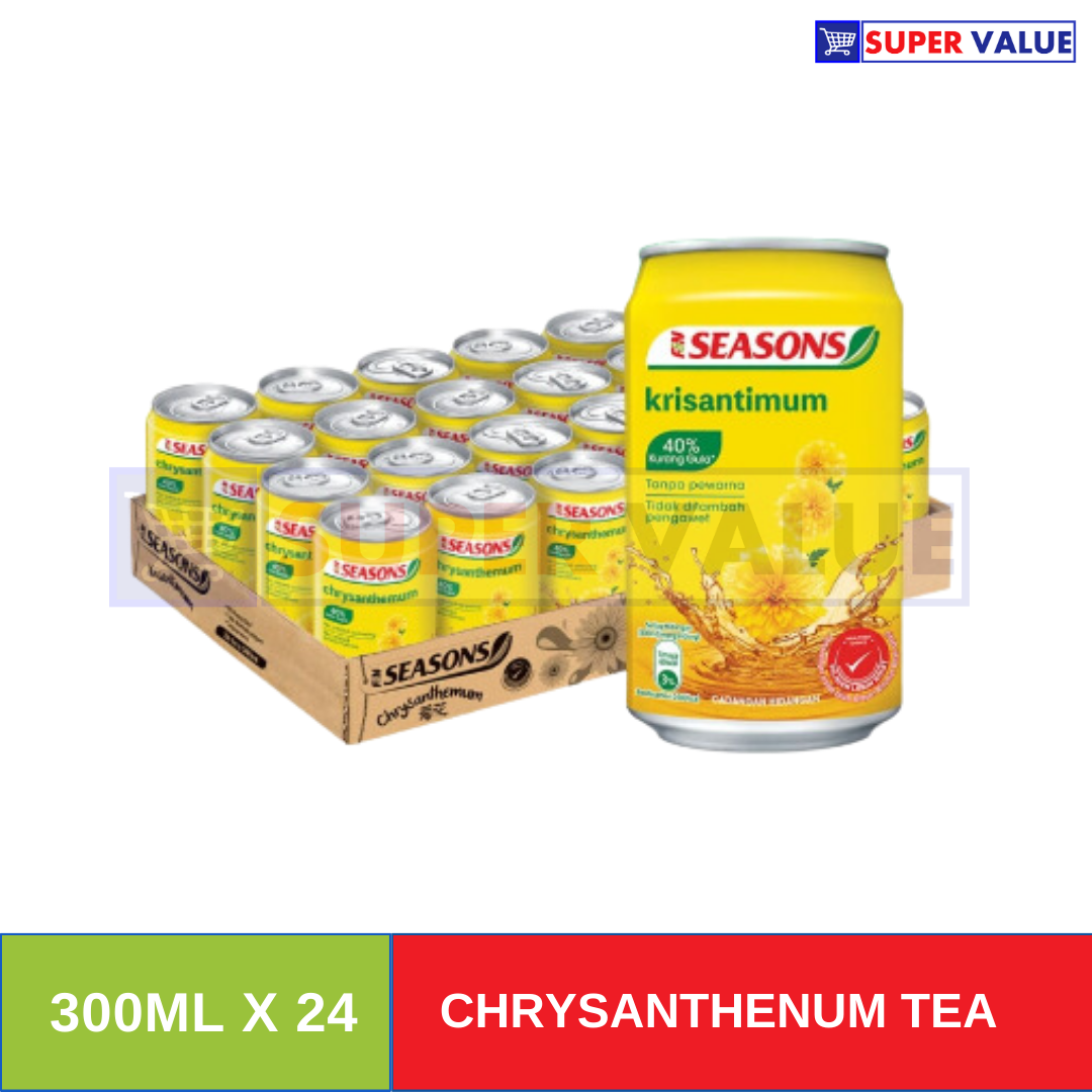 F&N Seasons Tea 300ml x 24 Carton - Refreshing Asian Drink, 6 Flavors ...