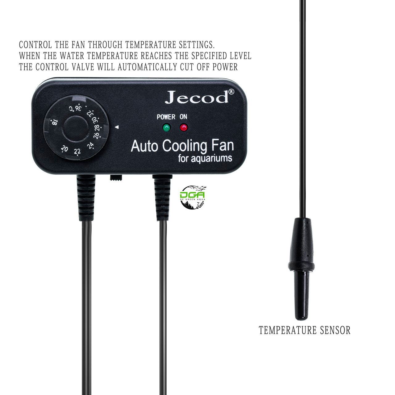 Jecod Aquariums Automatic Aquarium Temperature Settings Cooling Fan ...