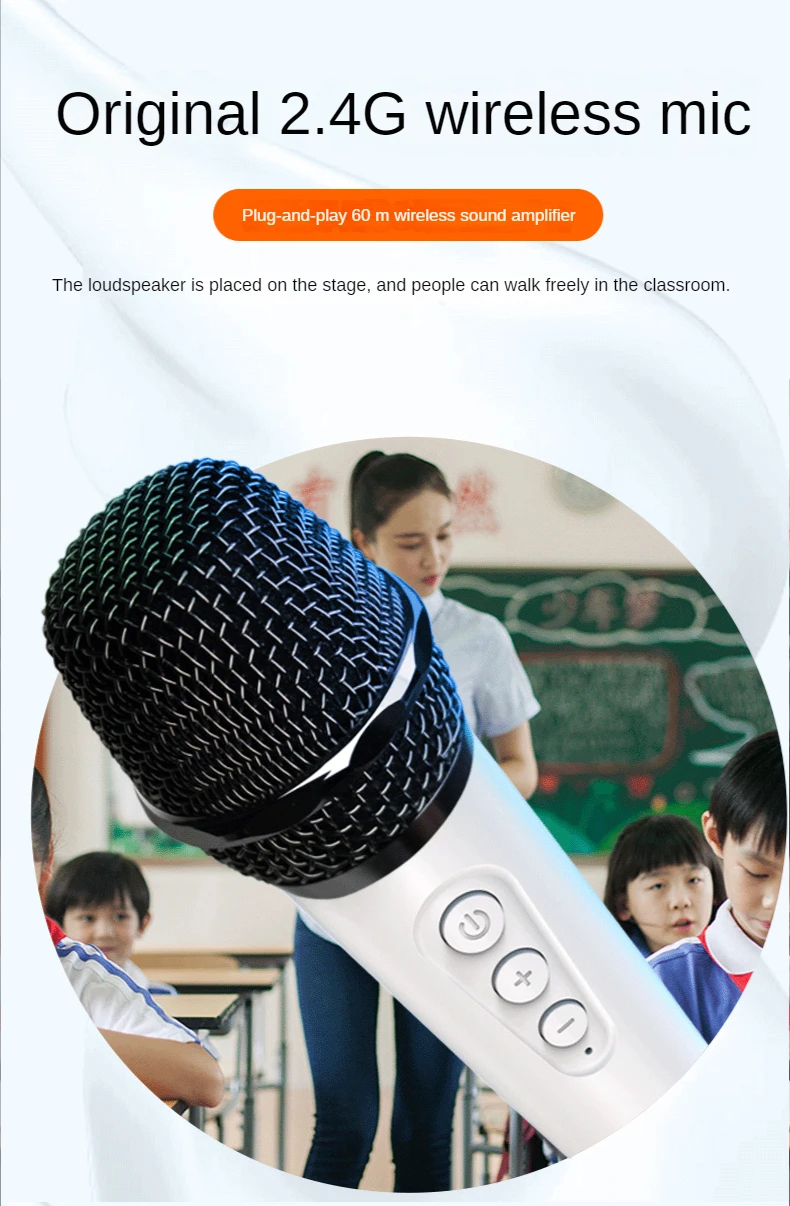 Karaoke Speaker Bluetooth with Handheld Microphone Portable Voice ...