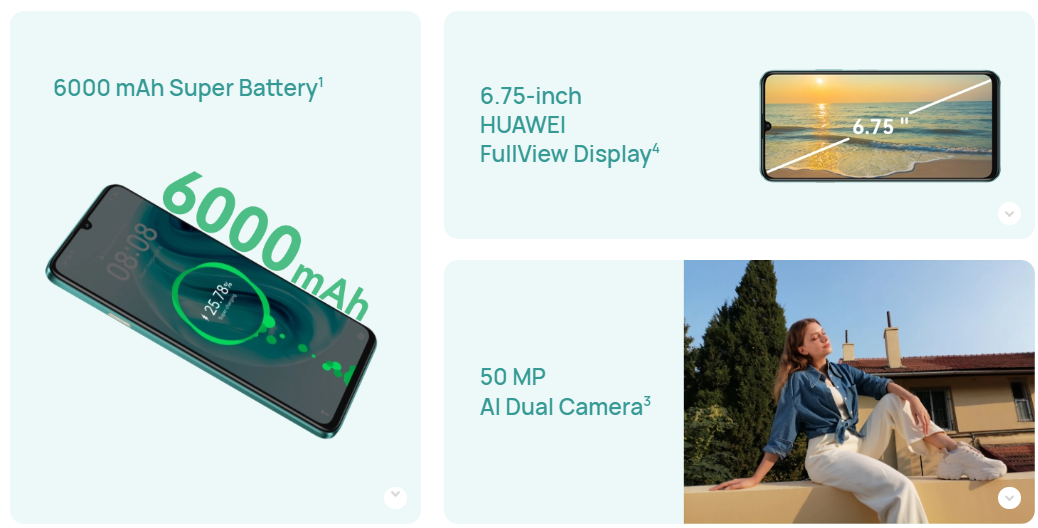Huawei Nova Y72 8gb Ram 128gb Rom X Button Easy To Apps 6000mah