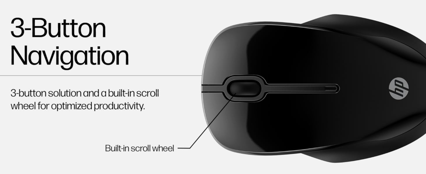 HP 250 Dual Wifi Bluetooth Wireless Mouse 6V2J7AA - BLACK | Shopee Malaysia