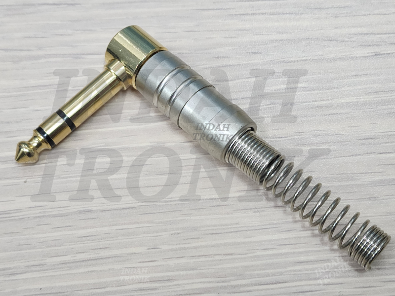 6.3mm 1/4" TRS Stereo L Shape Plug Jack Male Right Angle Cable Audio ...