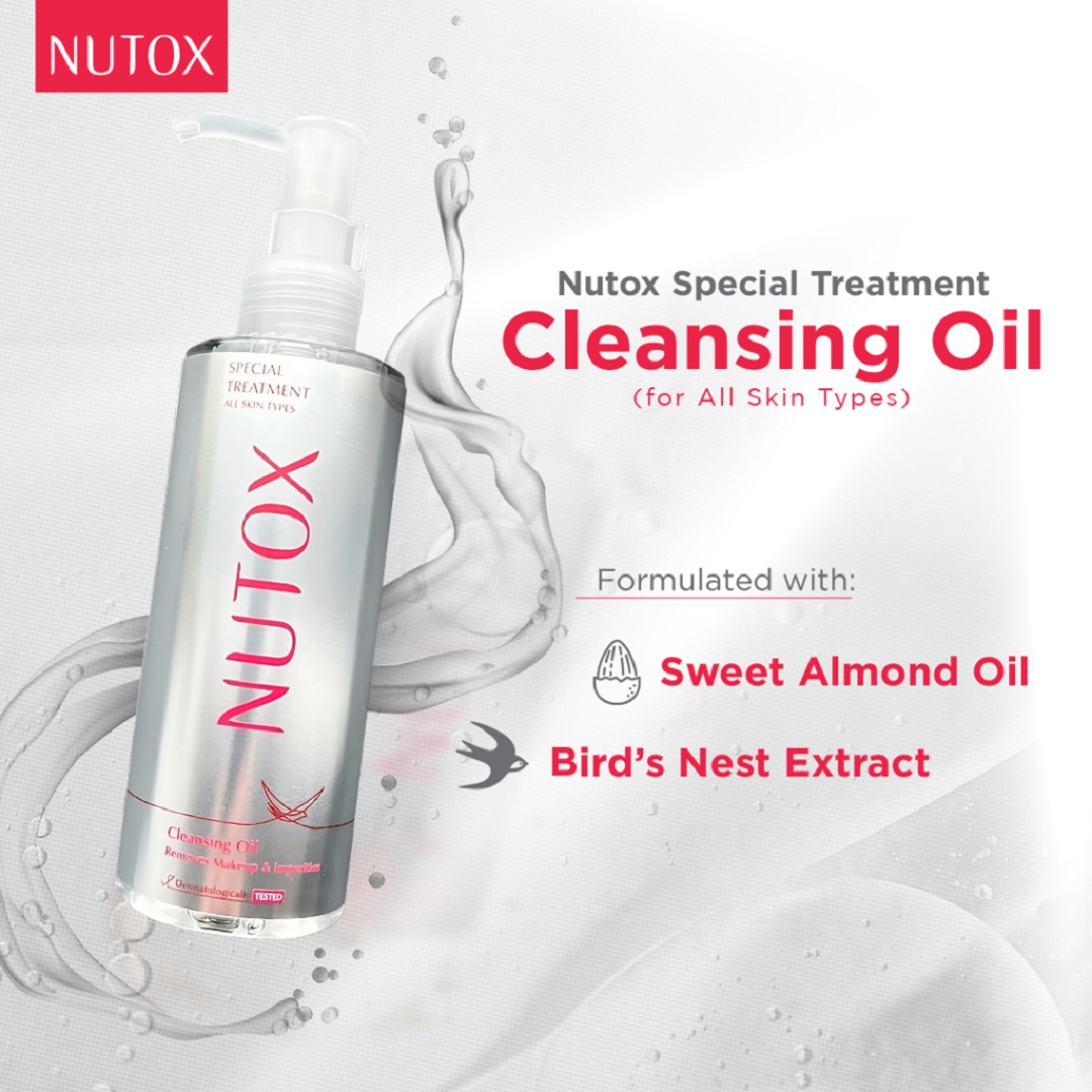 NUTOX Special Treatment Cleansing Oil - All Skin Types (200ml) Removes ...
