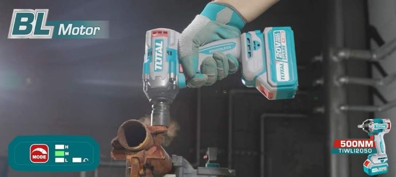 Total Li-ion Cordless Impact Wrench (500Nm / 850Nm) TIWLI2050 ...