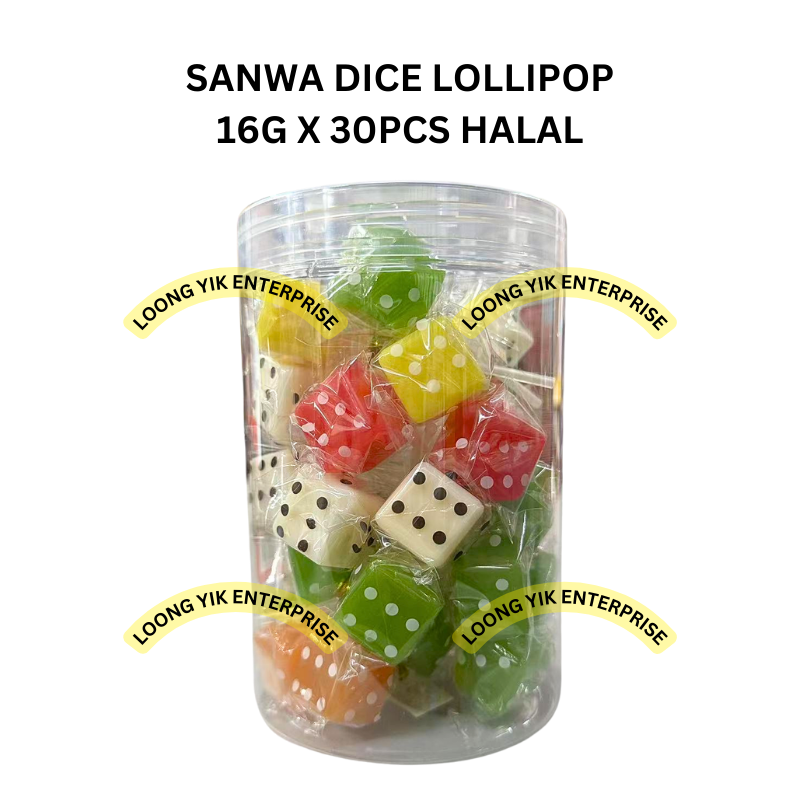 SANWA DICE LOLLIPOP 16G X 30PCS HALAL | Shopee Malaysia