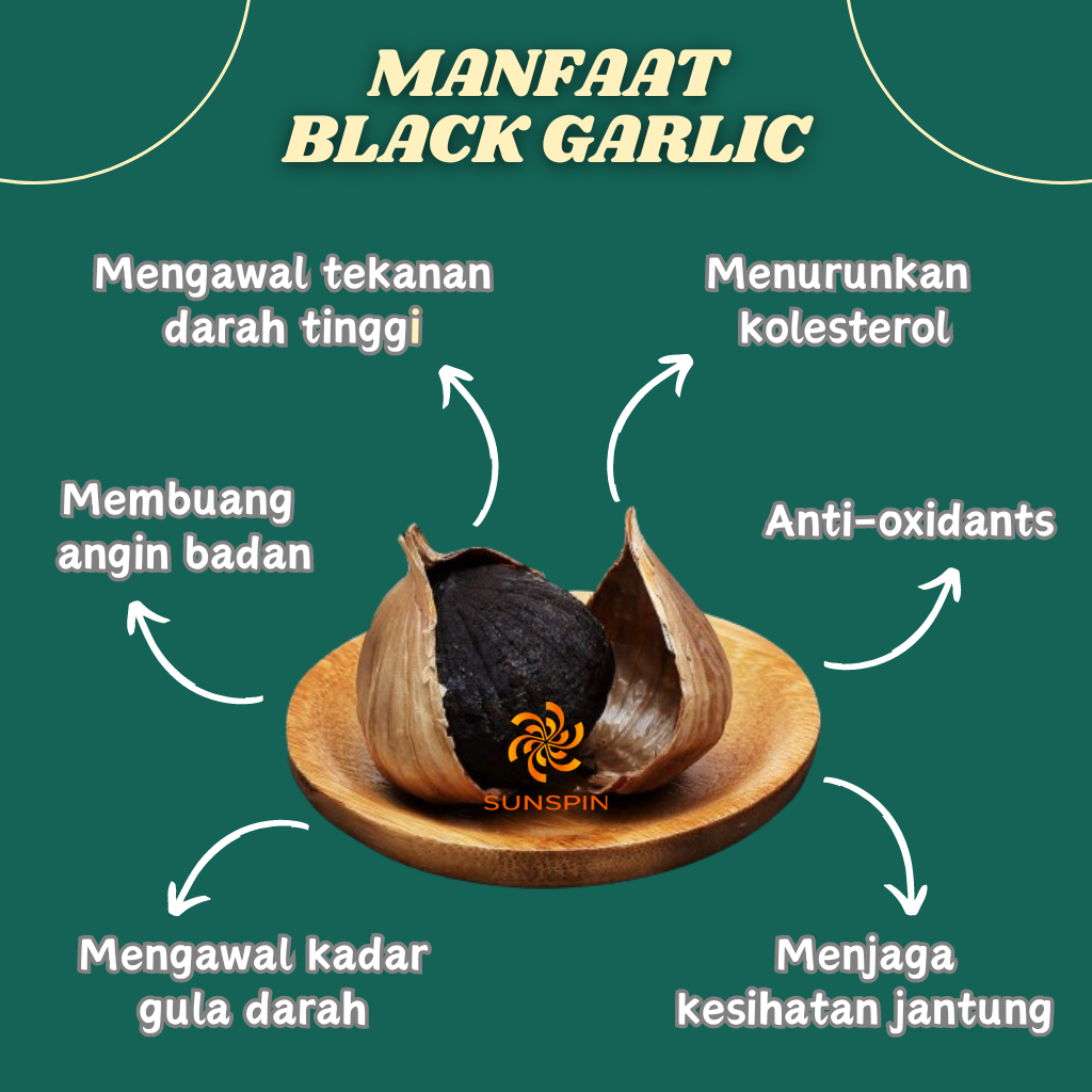 Halal Sunspin Black Garlic Bawang Hitam Bawang Tunggal Bawang Putih ...