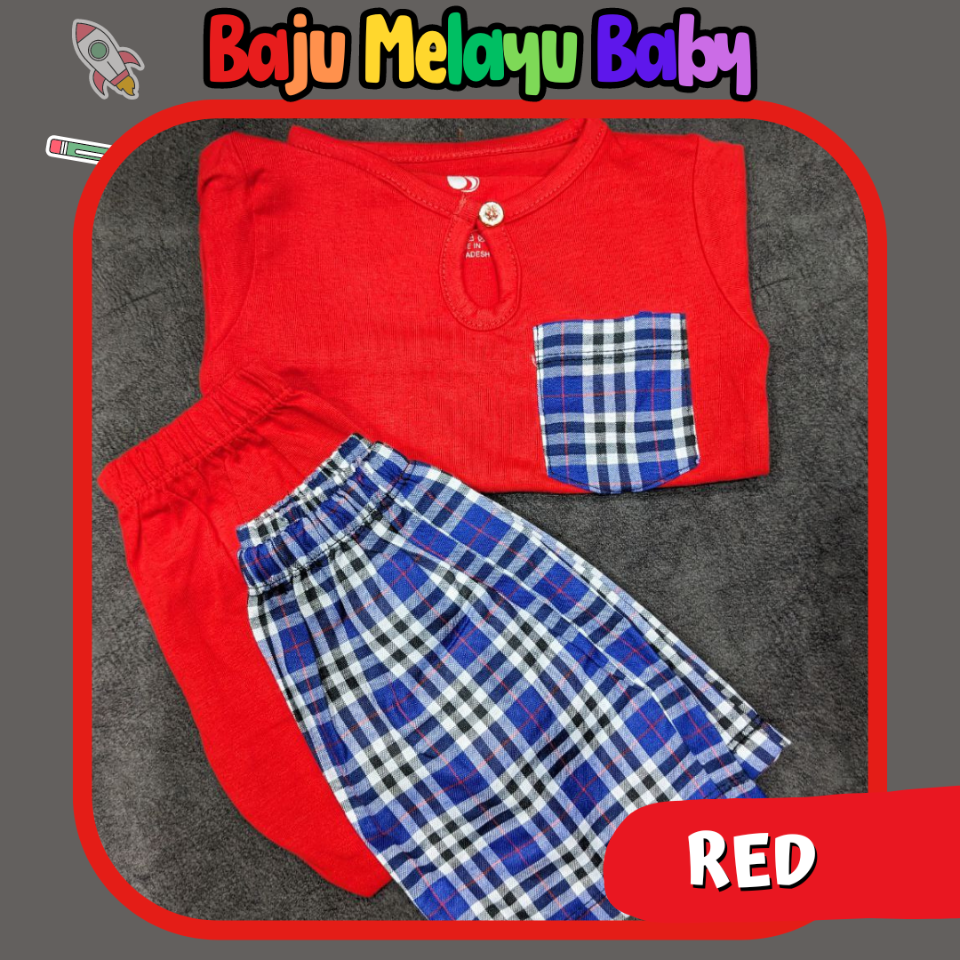 Baju Melayu Cotton untuk Baby Newborn hingga setahun Teluk Belanga ...